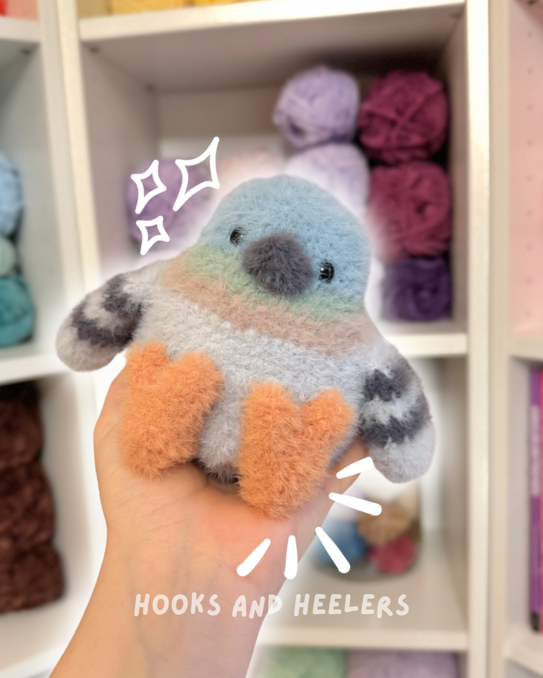 No-Sew Pudgy Pigeon PDF PATTERN – Hooks and Heelers